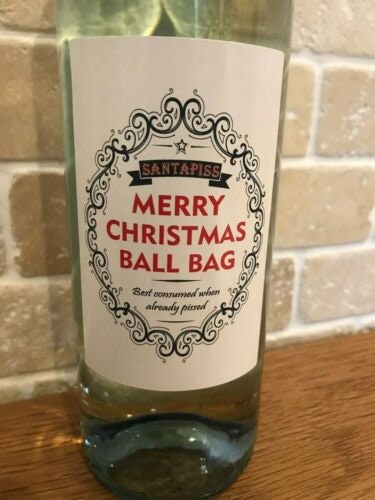 4 X Different Rude Christmas Funny Novelty Wine Bottle Labels - Etsy