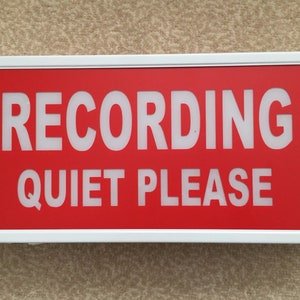 RECORDING Light Box Metal Sign PROFESSIONAL Studio -on Air - Etsy