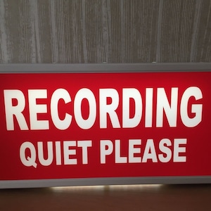 RECORDING Light Box Metal Sign PROFESSIONAL Studio -on Air - Etsy