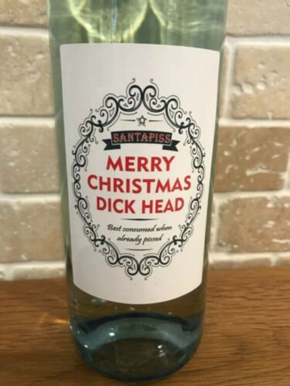 4 X Different Rude Christmas Funny Novelty Wine Bottle Labels - Etsy Canada