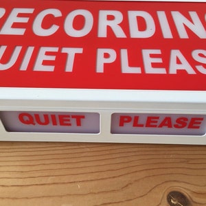RECORDING Light Box Metal Sign PROFESSIONAL Studio -on Air - Etsy
