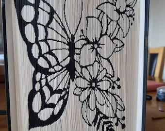 Book Folding Pattern for a Large Butterfly free Tutorial - Etsy