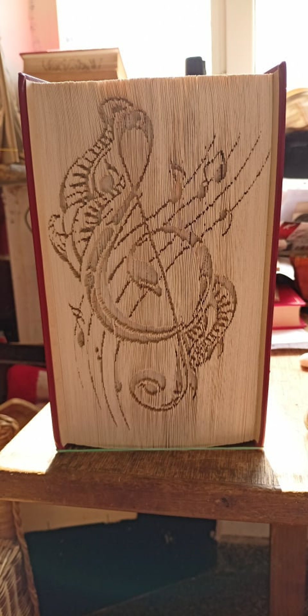 Music Note Book Folding Pattern - Etsy