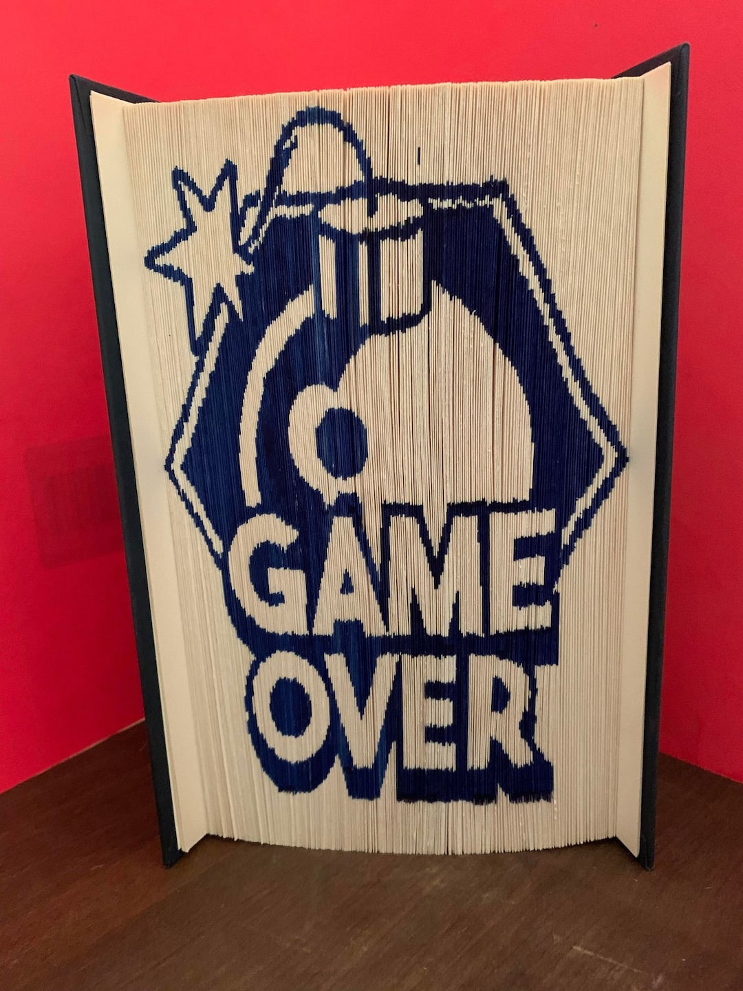 Game Over Book Folding Pattern - Etsy