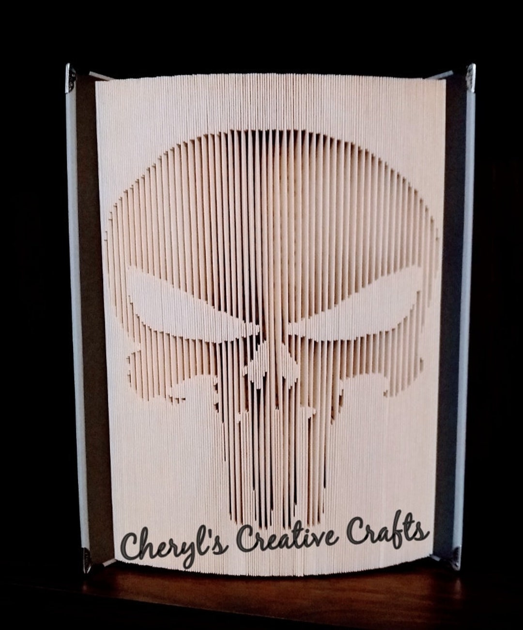 Punisher Skull Book Fold Pattern - Etsy
