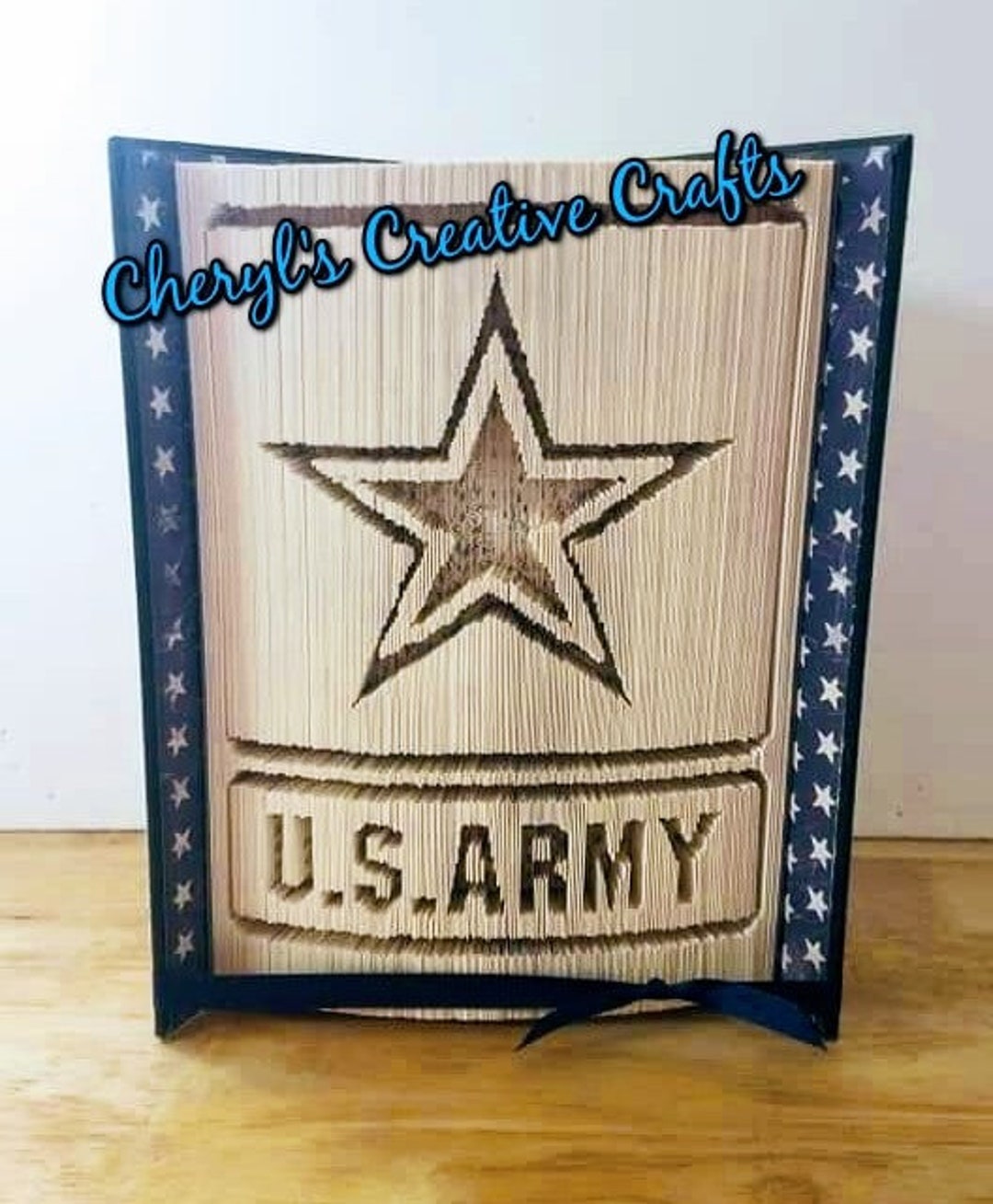 US Army Book Fold Pattern - Etsy