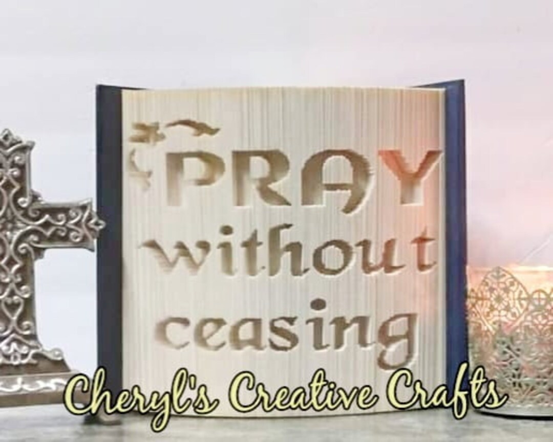 Pray Without Ceasing Book Folding Pattern - Etsy