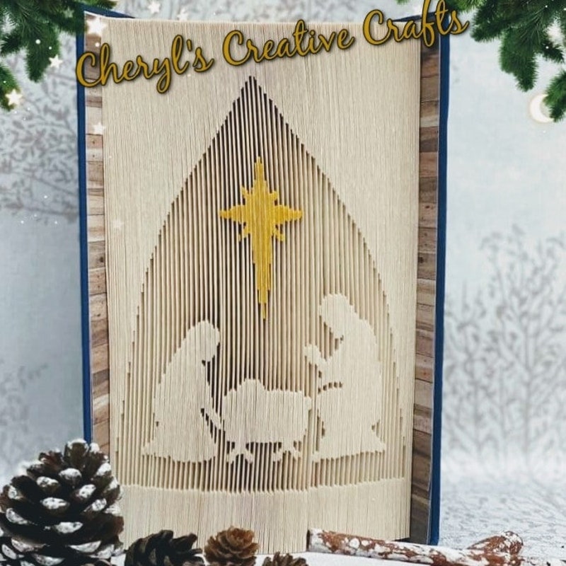 Book Folding Nativity - Etsy