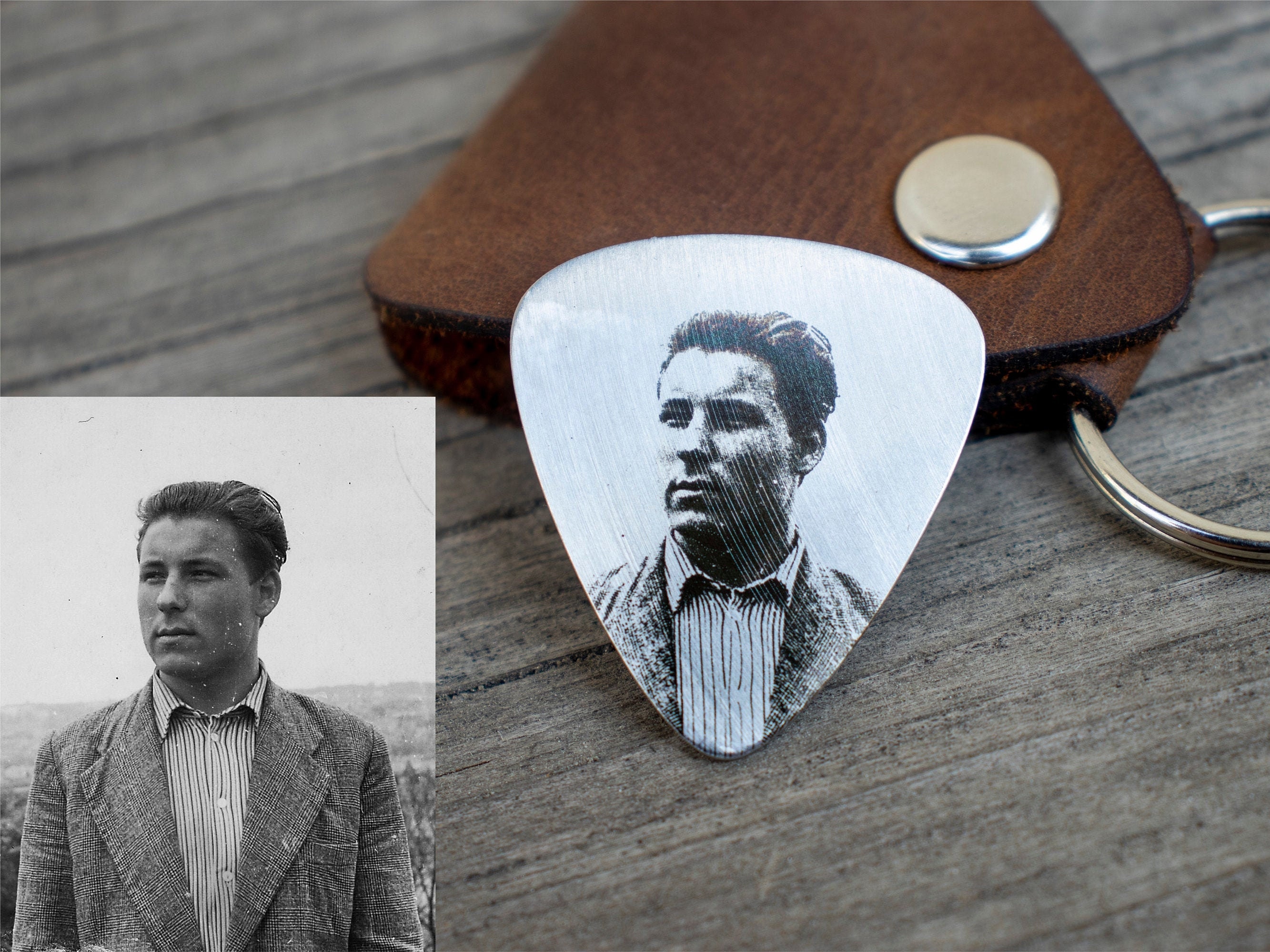 Photo Guitar Pick Guitar Pick With Photo Stainless Guitar | Etsy