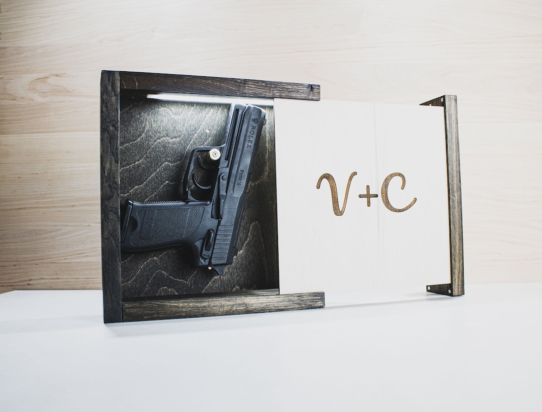 Hidden Gun Storage, Hidden Gun Box With Light, Hidden Storage Frame ...
