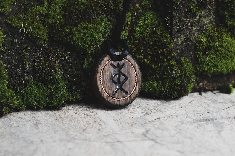 Glowing Viking Rune Pendant, Norse Protection Necklace - Etsy Australia