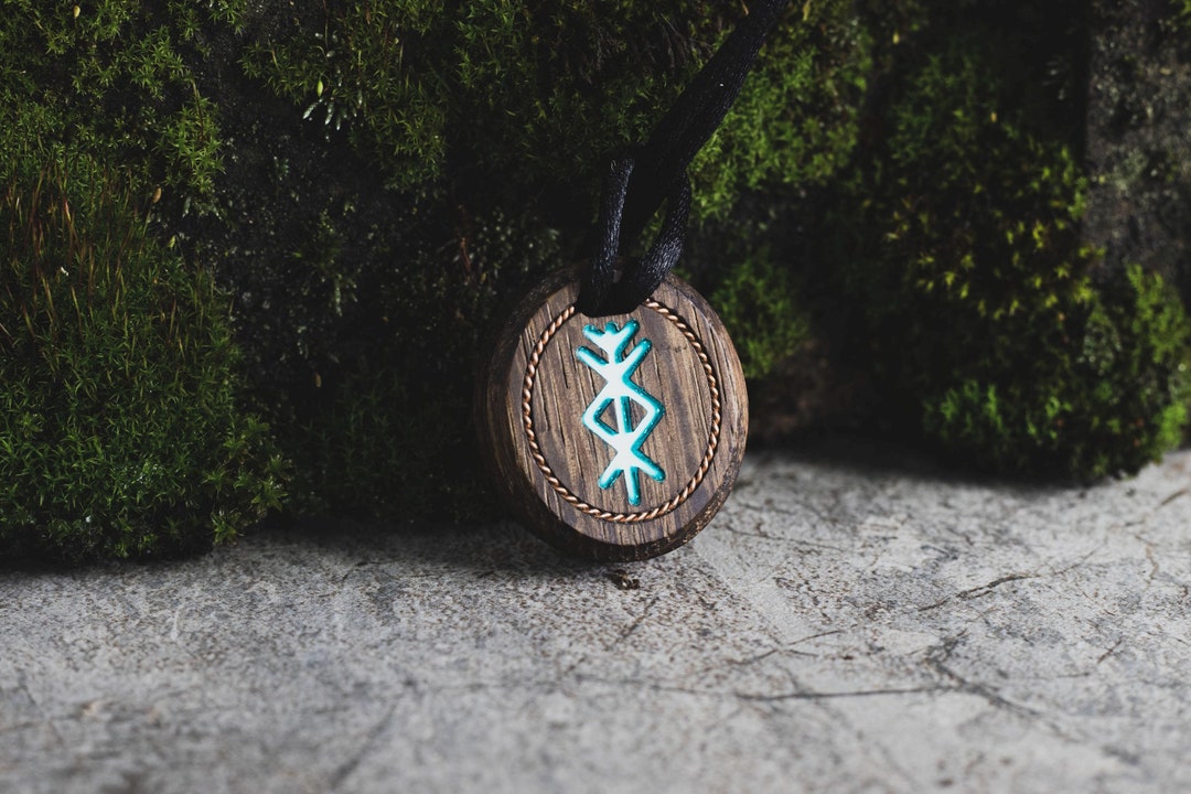 Health Viking Rune Pendant With Glowing, Rune Necklace, Norse Necklace ...