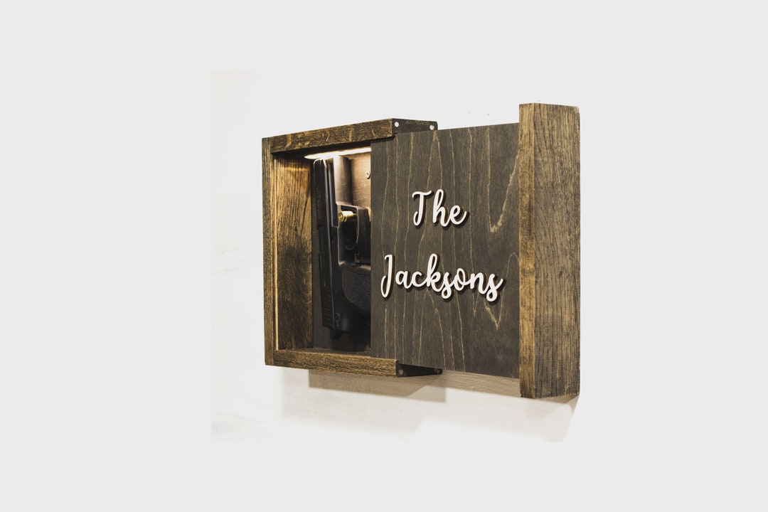 Personalized Hidden Gun Storage, Hidden Storage Box, Hidden Gun Box ...