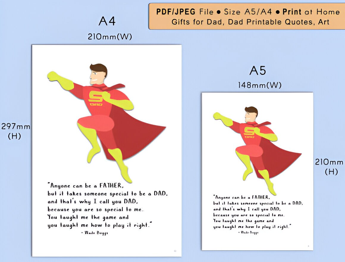 Father's Day Printable, Fathers Day Art Bundle, Fathers Day Gift ...