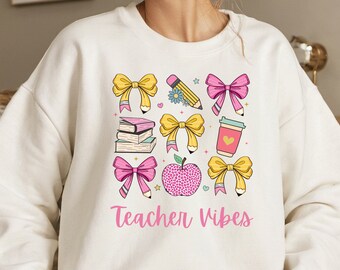 Coquette Teacher Png, Coquette Pencil Bow Png, Back to School Png ...