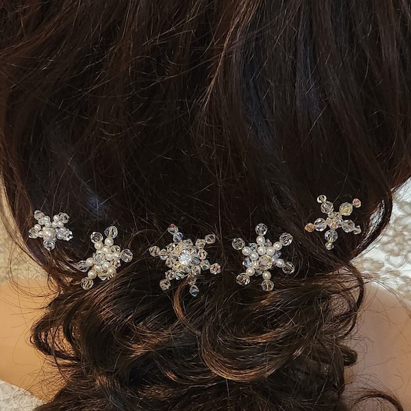 Snowflake Hair Pin - Etsy