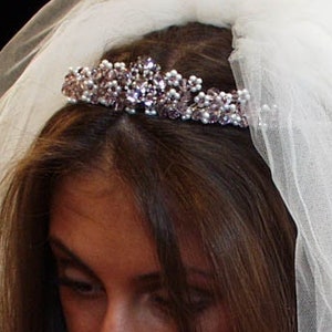 DISCOUNTED Tiara ~ Light Amethyst Swarovski Crystal ~ Something Old ...