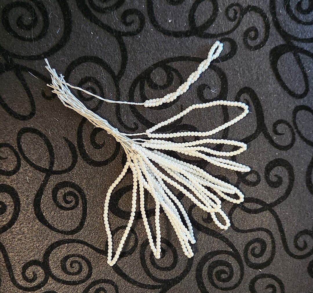 24 Pc Lot Vintage Large Pearl Loop Sprigs ~ DISCOUNTED ~ Bridal Pearl ...