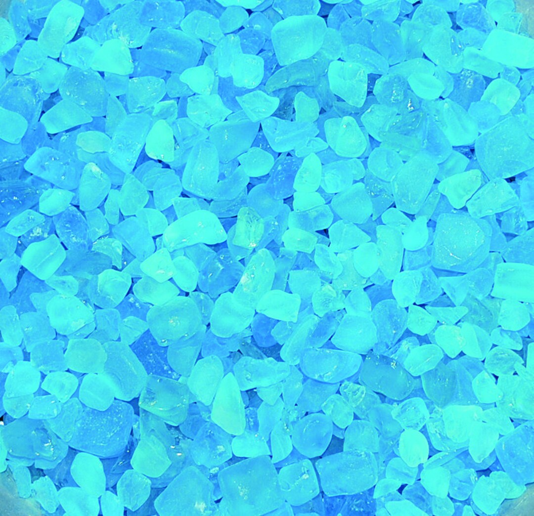 Sky Blue Beach Glass Pebble Decorative Pebble Landscape - Etsy