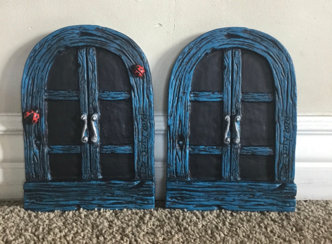 Large Fairy WINDOWS, Garden, Gnome Windows. 8”tall 2 Windows Included ...