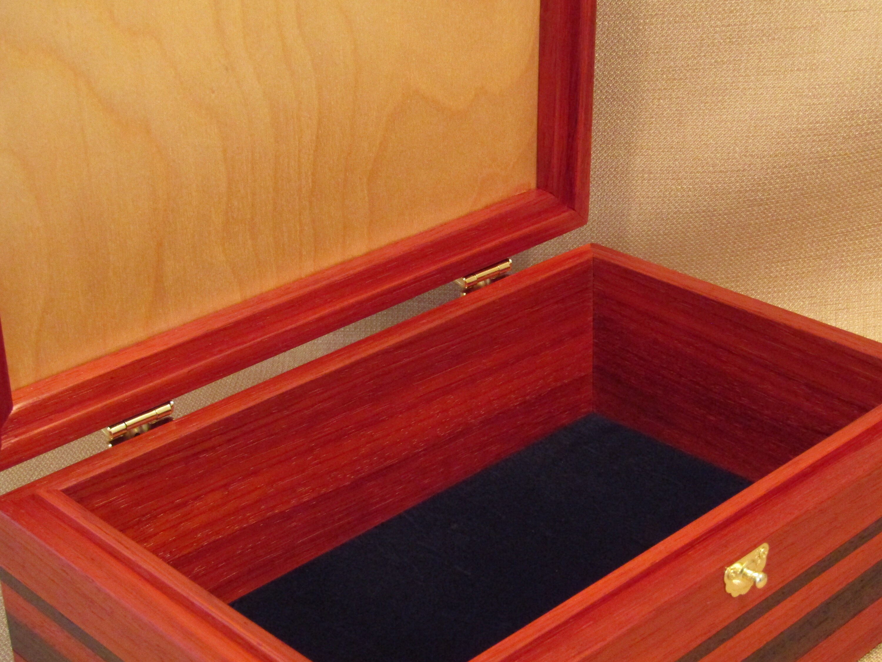 Large Decorative Box Handmade From Select Hardwood Makes a Fine Memory ...