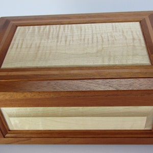 Beautiful Wood Box With Lid Handmade From Select Hardwood Makes a Fine ...