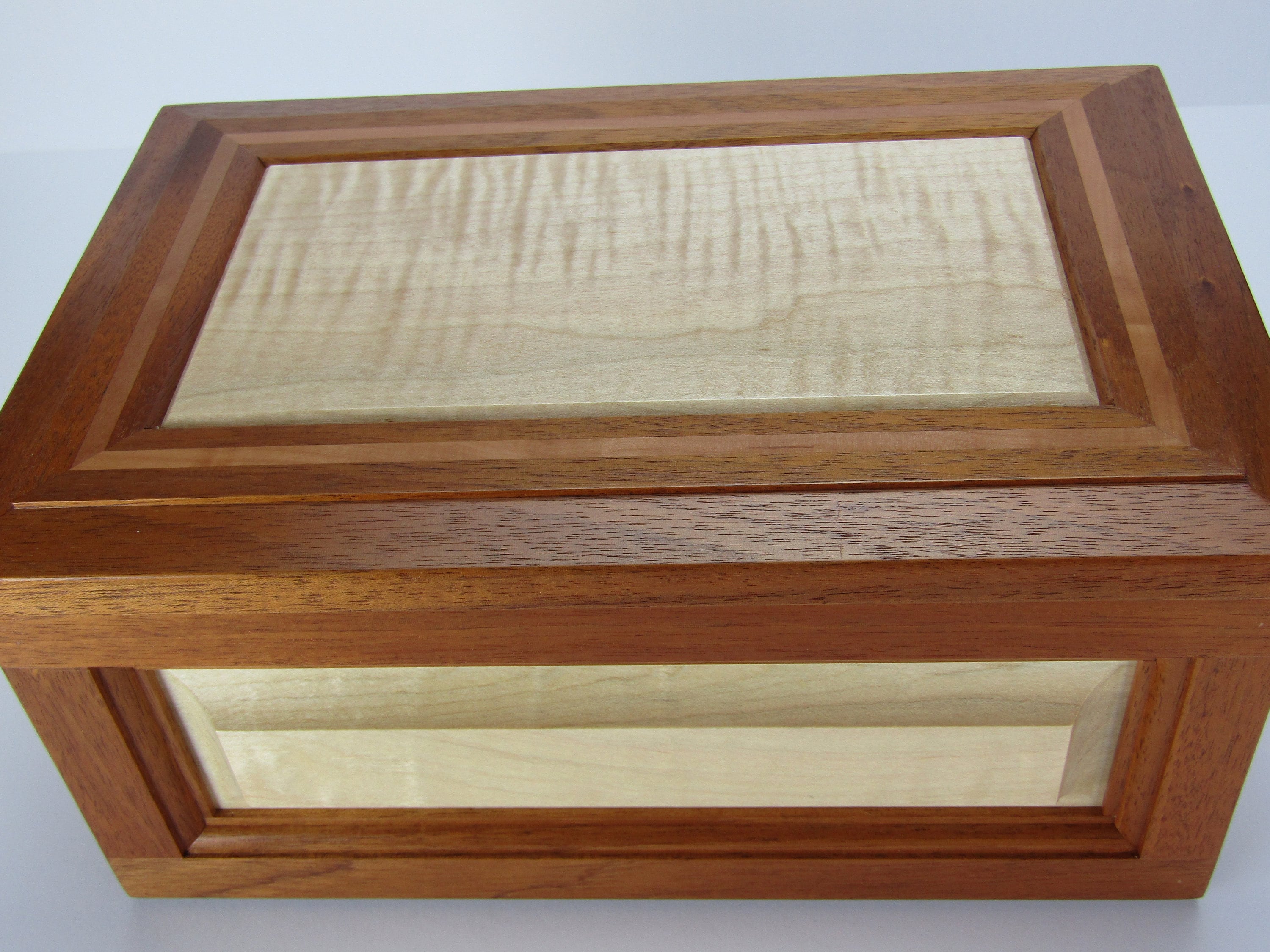 Beautiful Wood Box With Lid Handmade From Select Hardwood Makes a Fine ...