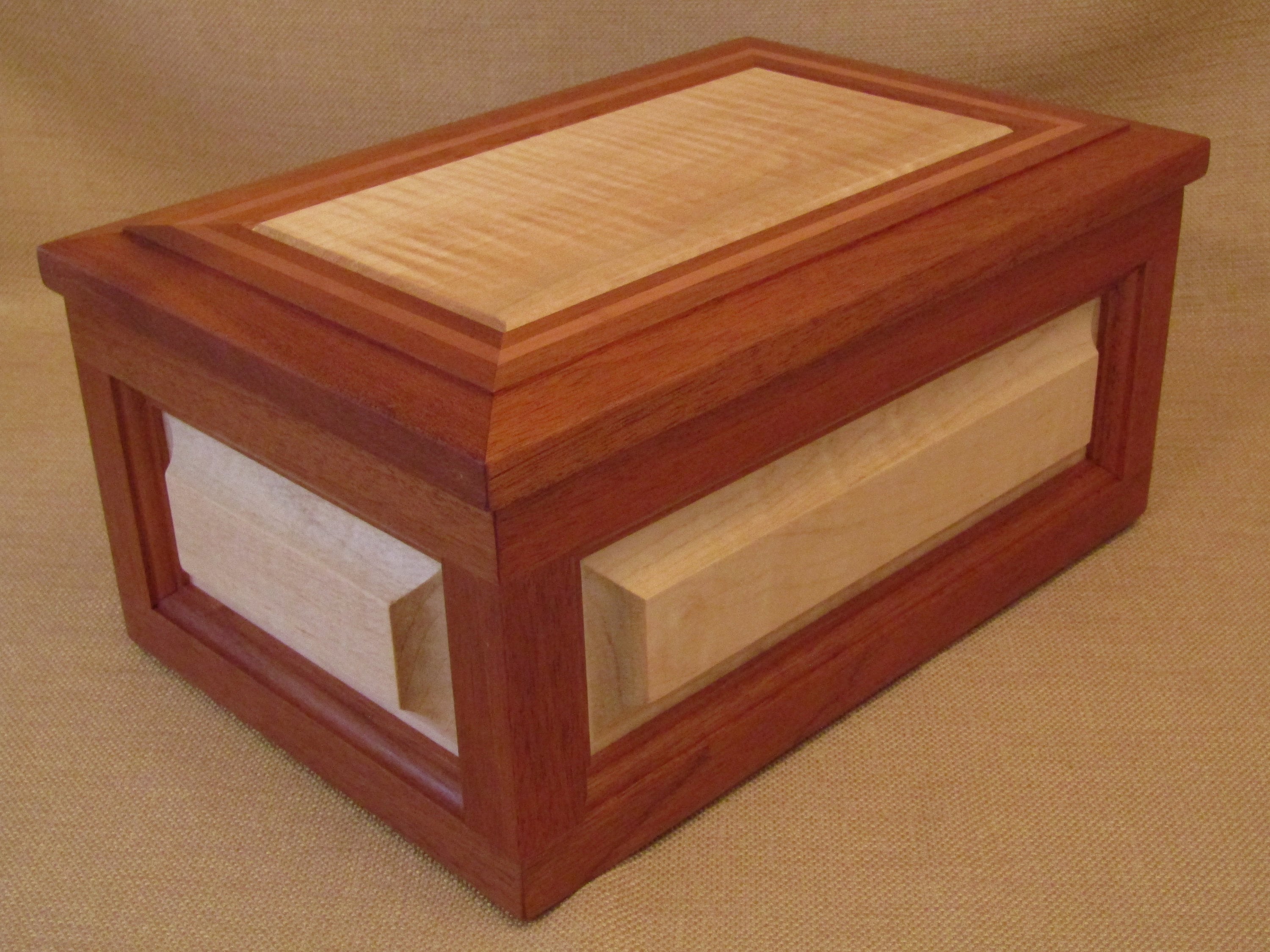 Exotic Wood Box With Hinge Lid Makes a Beautiful High End - Etsy