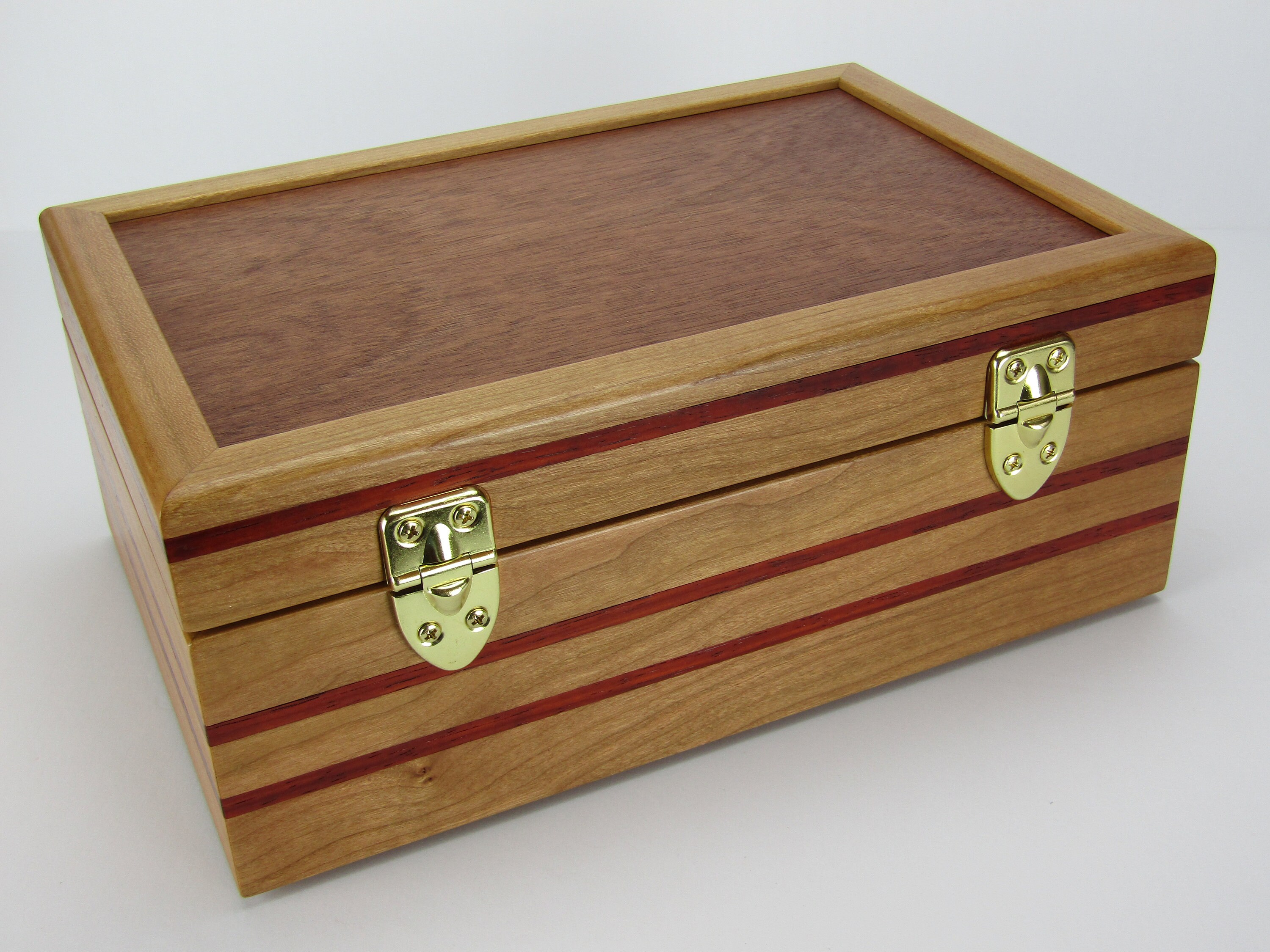 Large Decorative Box Handmade From Select Hardwood Makes a Fine Memory ...