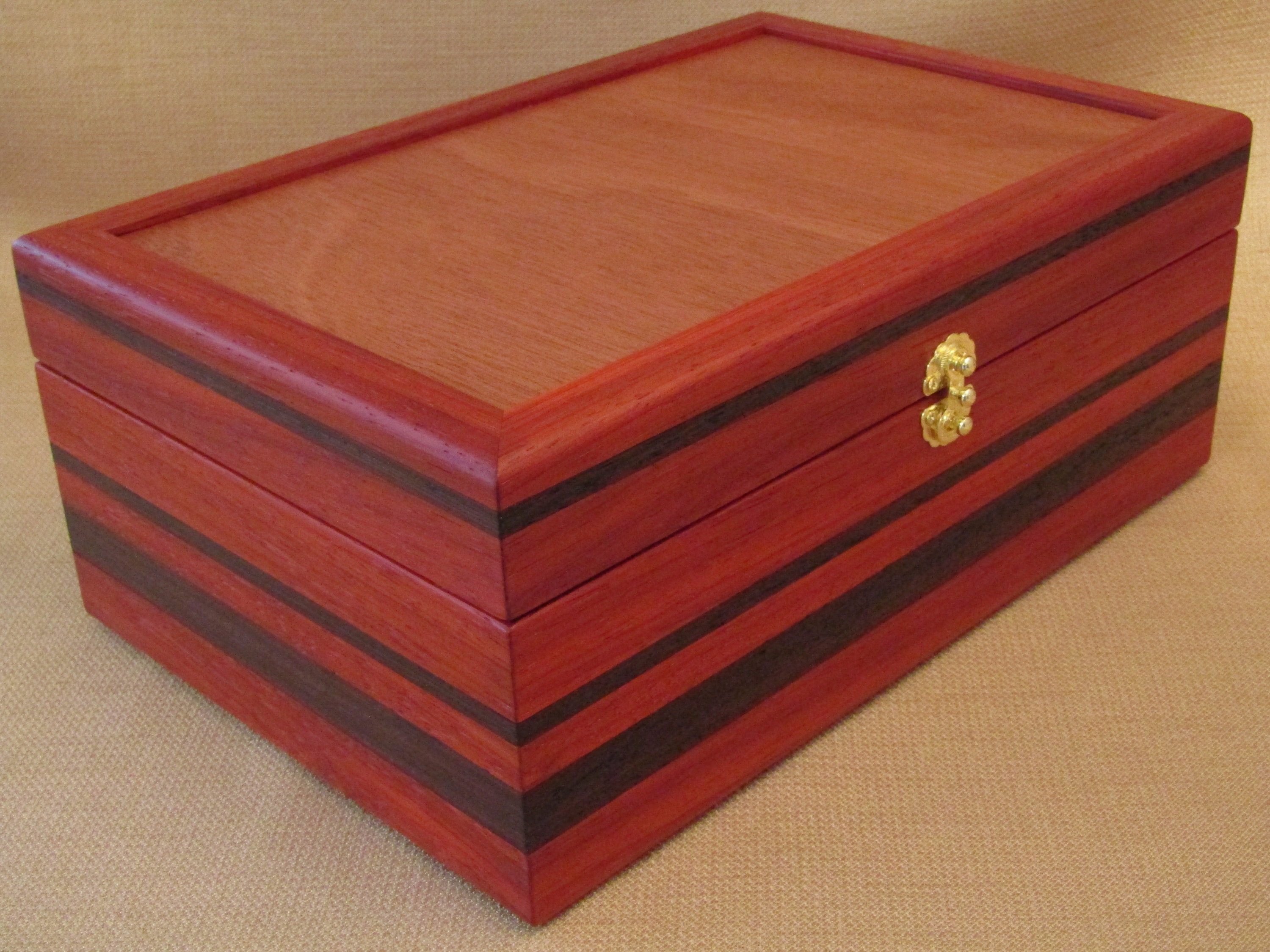Large Decorative Box Handmade From Select Hardwood Makes a Fine Memory ...