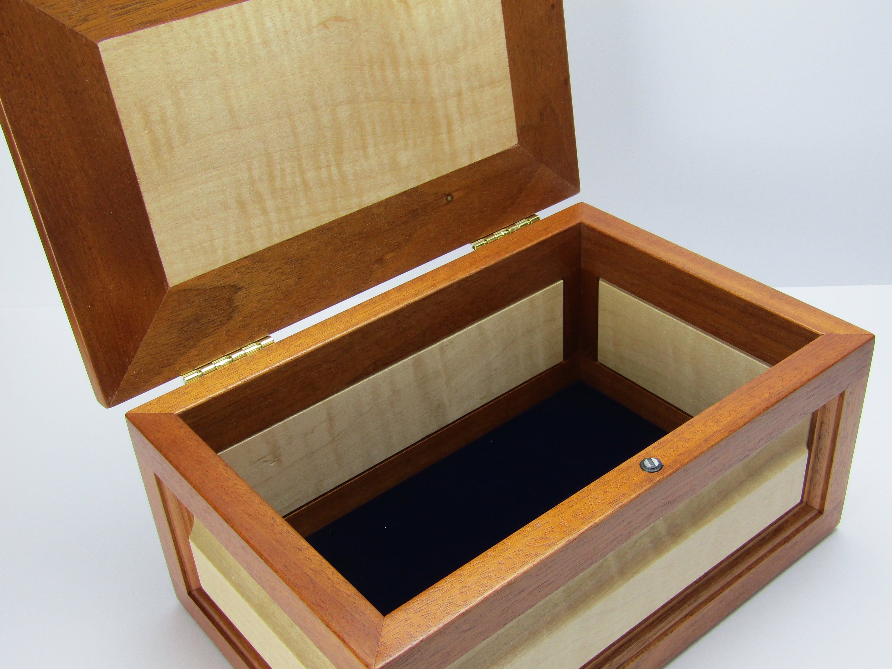 Beautiful Wood Box With Lid Handmade From Select Hardwood Makes a Fine ...