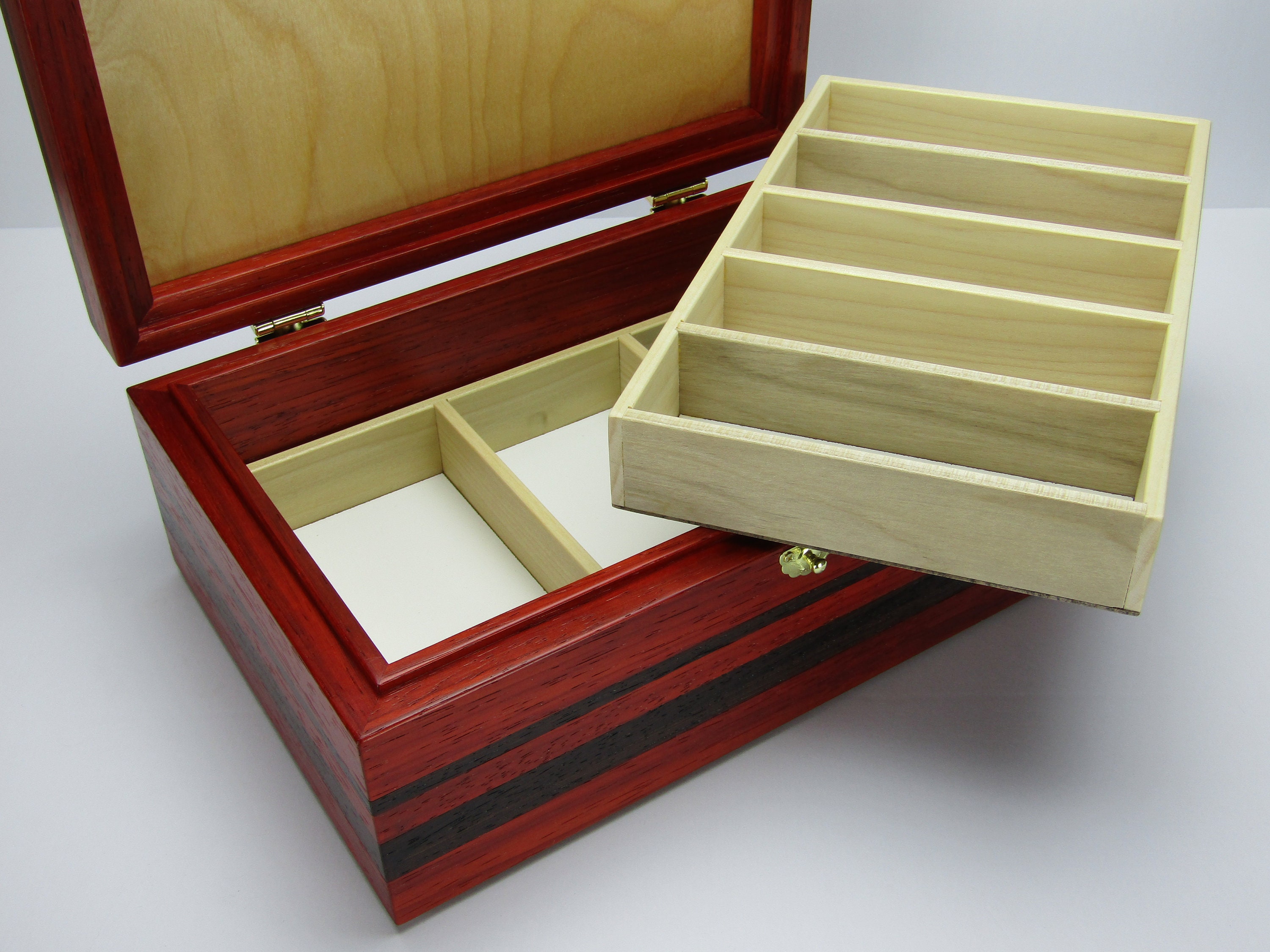 Large Decorative Box Handmade From Select Hardwood Makes a Fine Memory ...