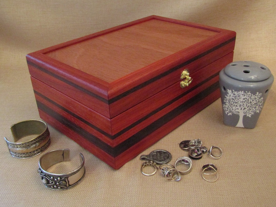 Large Decorative Box Handmade From Select Hardwood Makes a Fine Memory ...