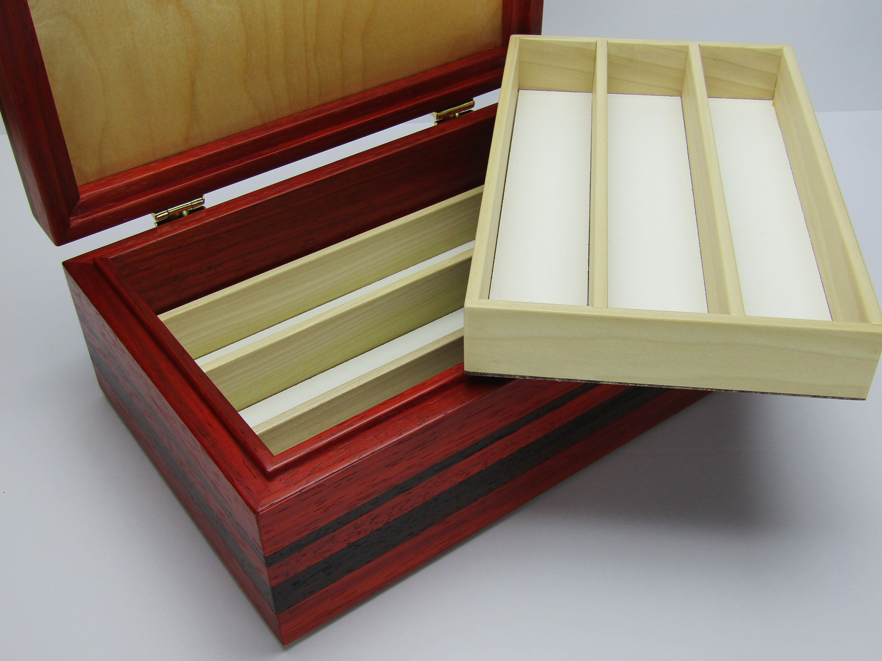 Large Decorative Box Handmade From Select Hardwood Makes a Fine Memory ...