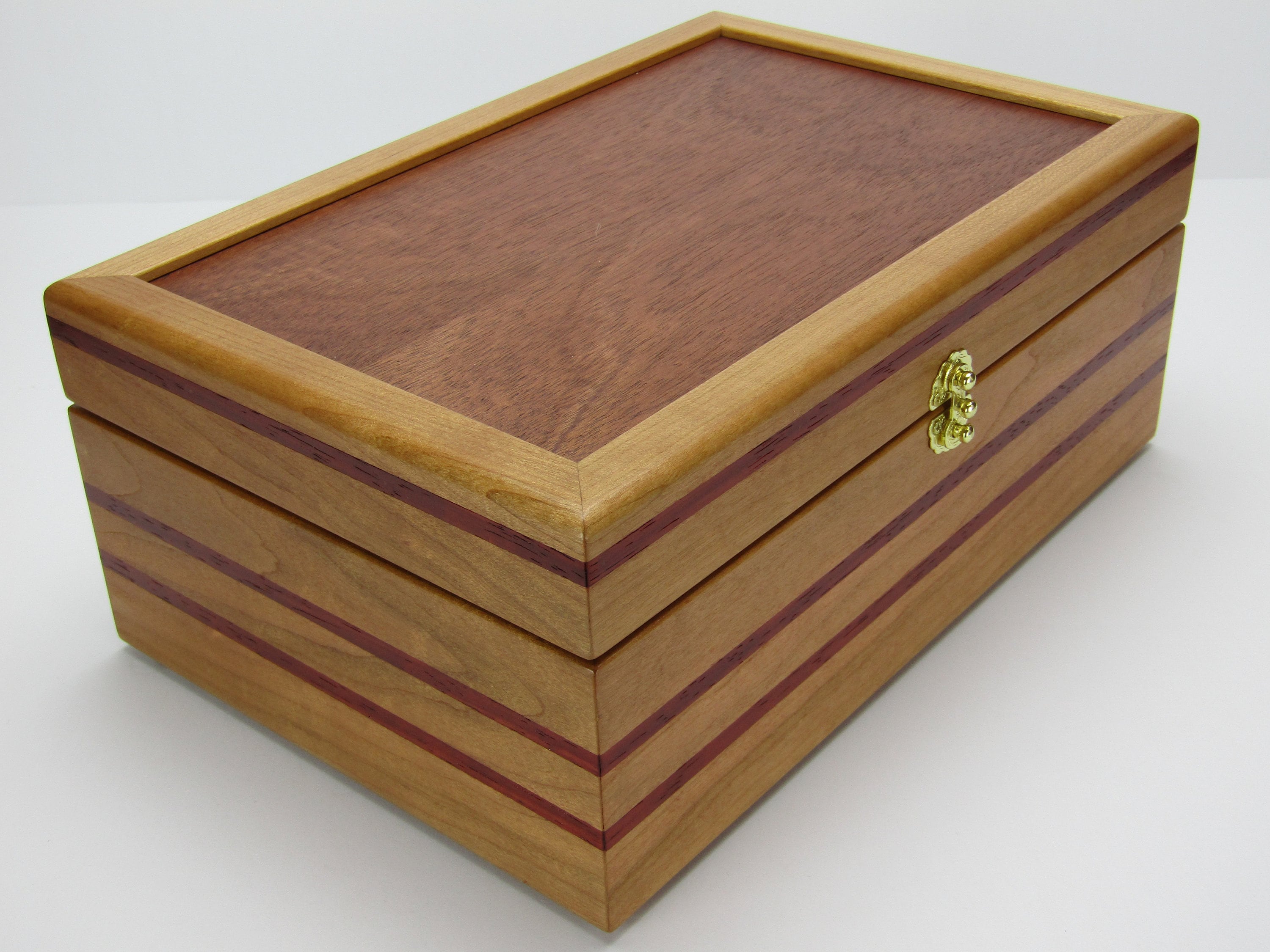 Large Decorative Box Handmade From Select Hardwood Makes a Fine Memory ...