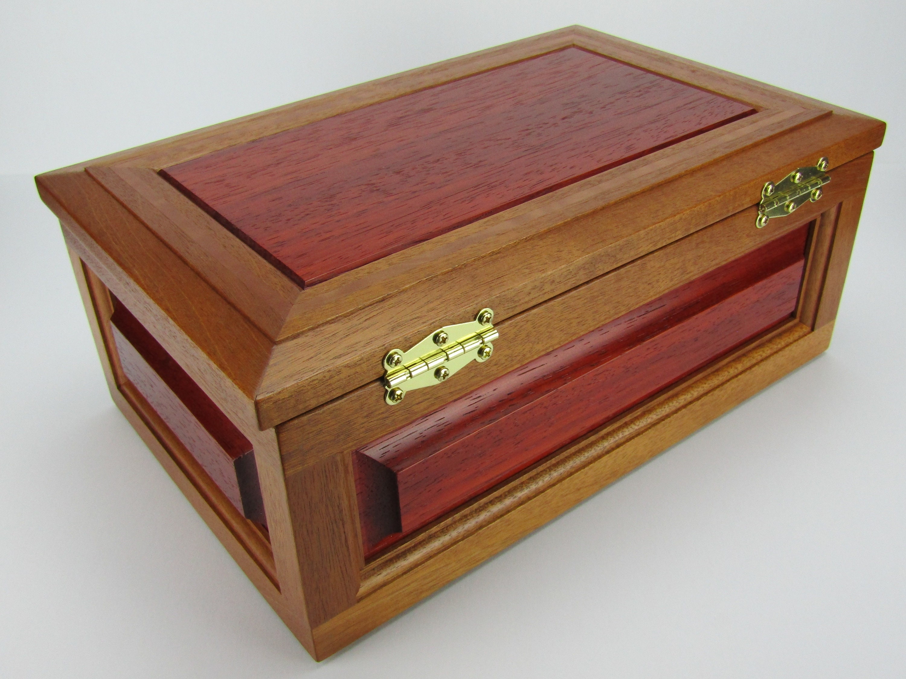 Exotic Wood Box With Lid Makes a Beautiful High End Jewelry Box or Gift ...