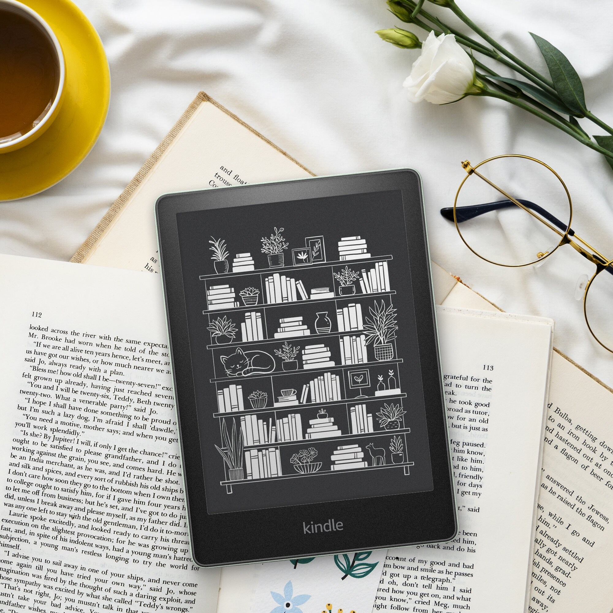 10 Kindle Lock Screen Screensaver Reading Theme .epub File Digital ...