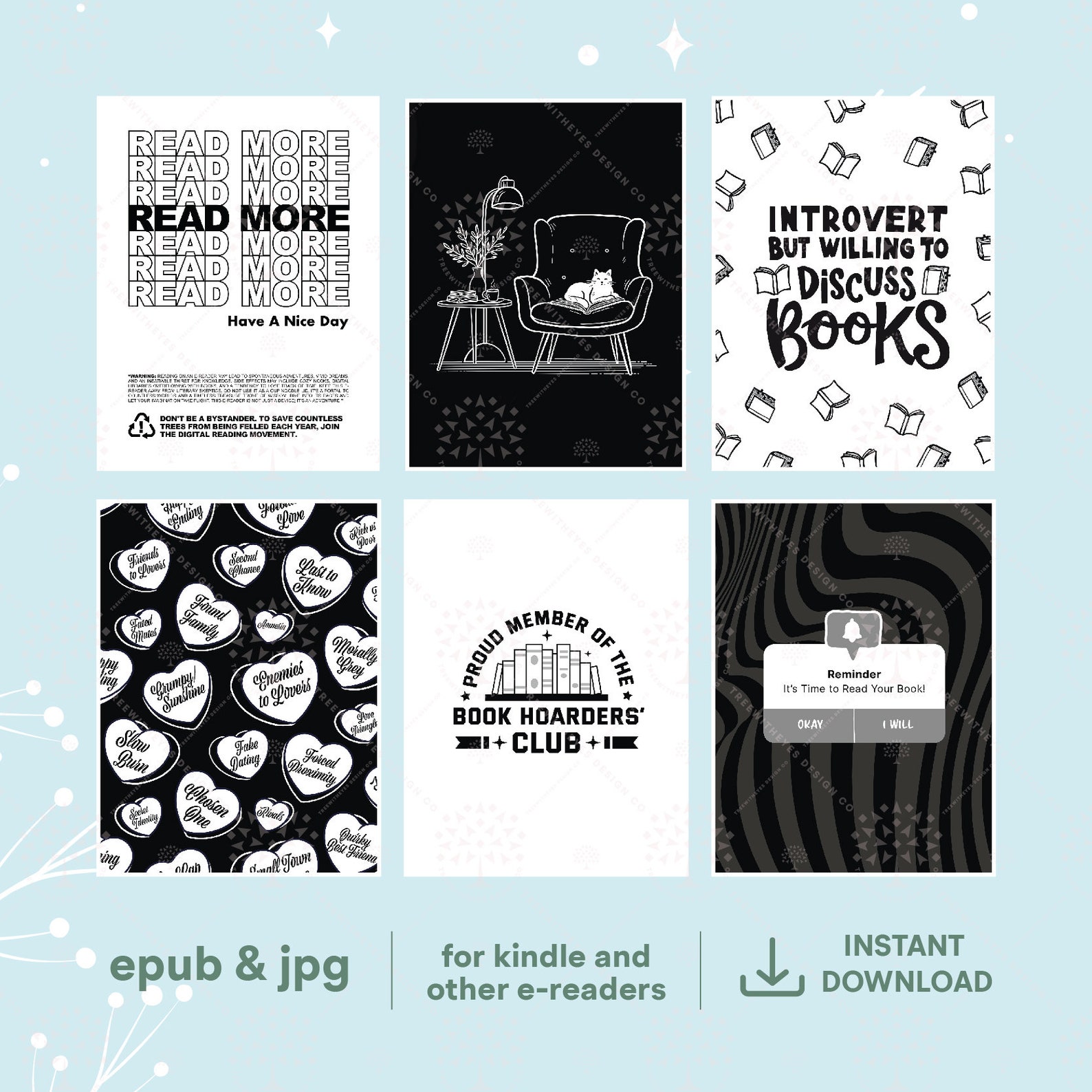 10 Kindle Lock Screen Screensaver Reading Theme .epub File Digital ...