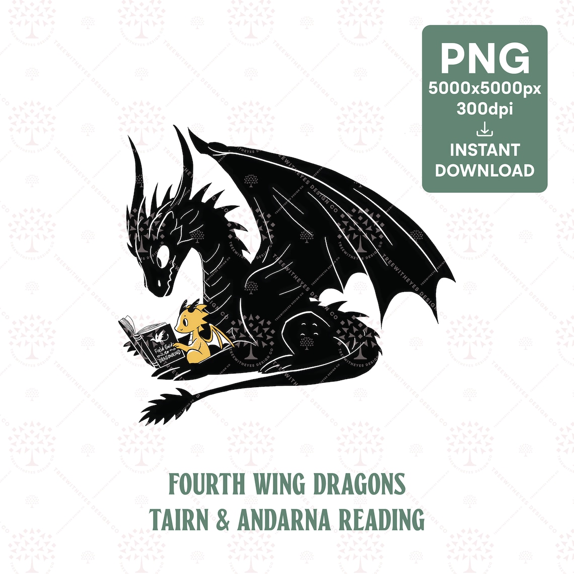 Fourth Wing Dragons Printable Artwork. Cute Tairn Sgaeyl and - Etsy