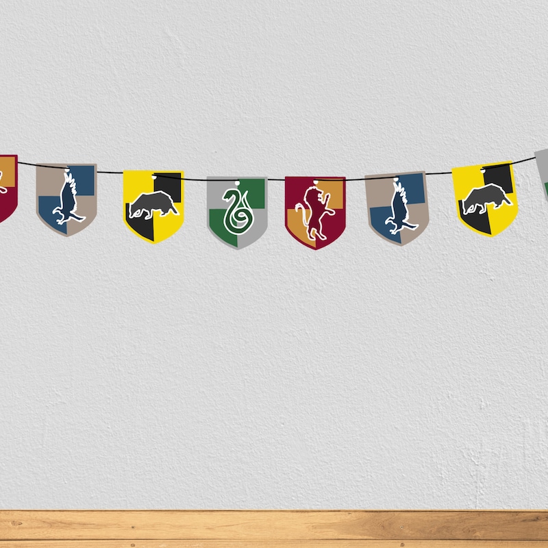 Hogwart House Banner - Etsy