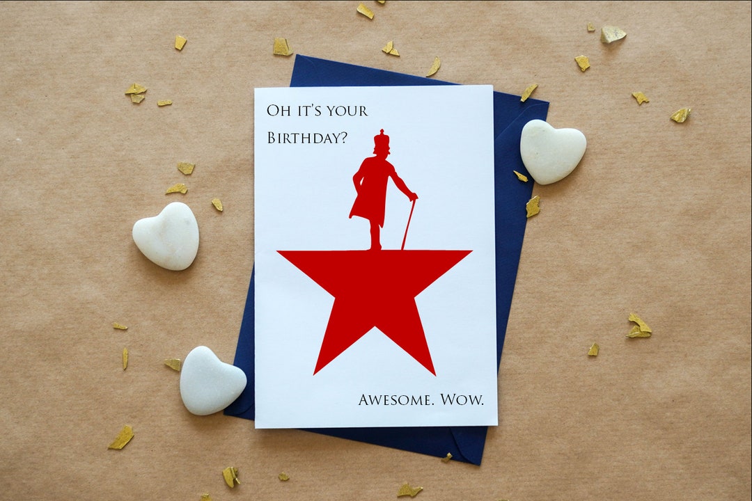 King George "awesome. Wow." Birthday Card Instant Download - Etsy
