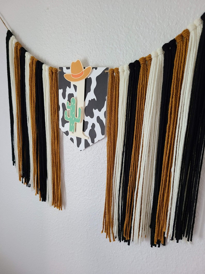 Western 1st Birthday Garland / Cowboy Birthday Banner / Rodeo - Etsy