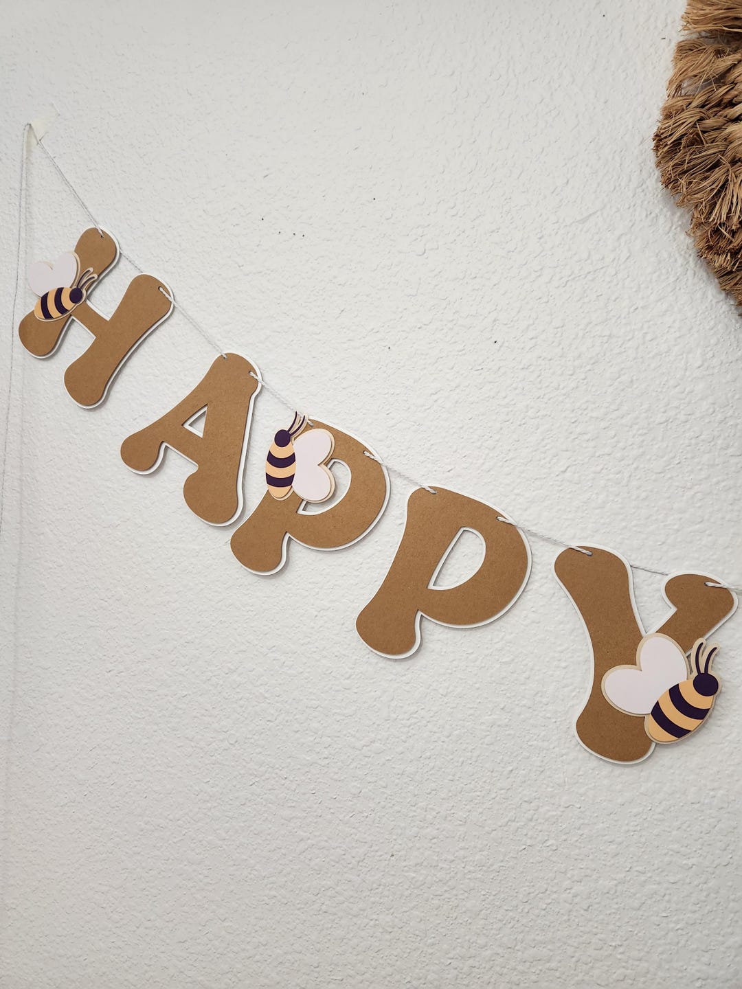 Happy Bee Day Banner / Happy Birthday Bee Banner / Happy 1st Bee Day - Etsy