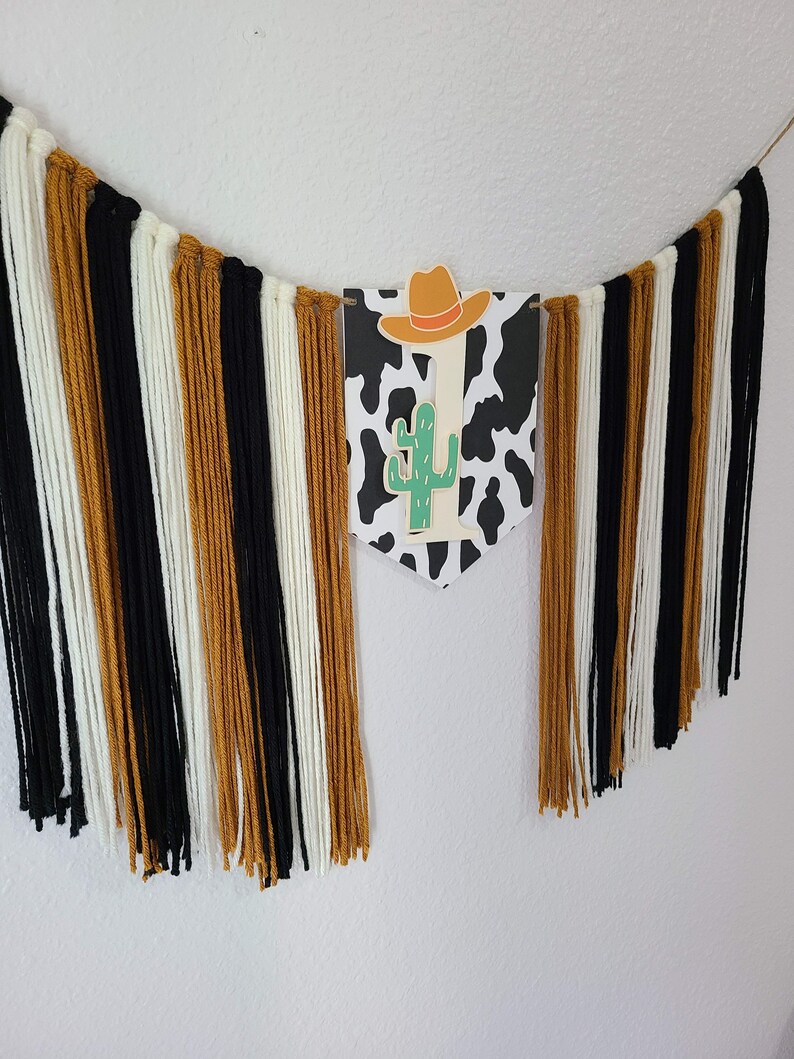 Western 1st Birthday Garland / Cowboy Birthday Banner / Rodeo - Etsy
