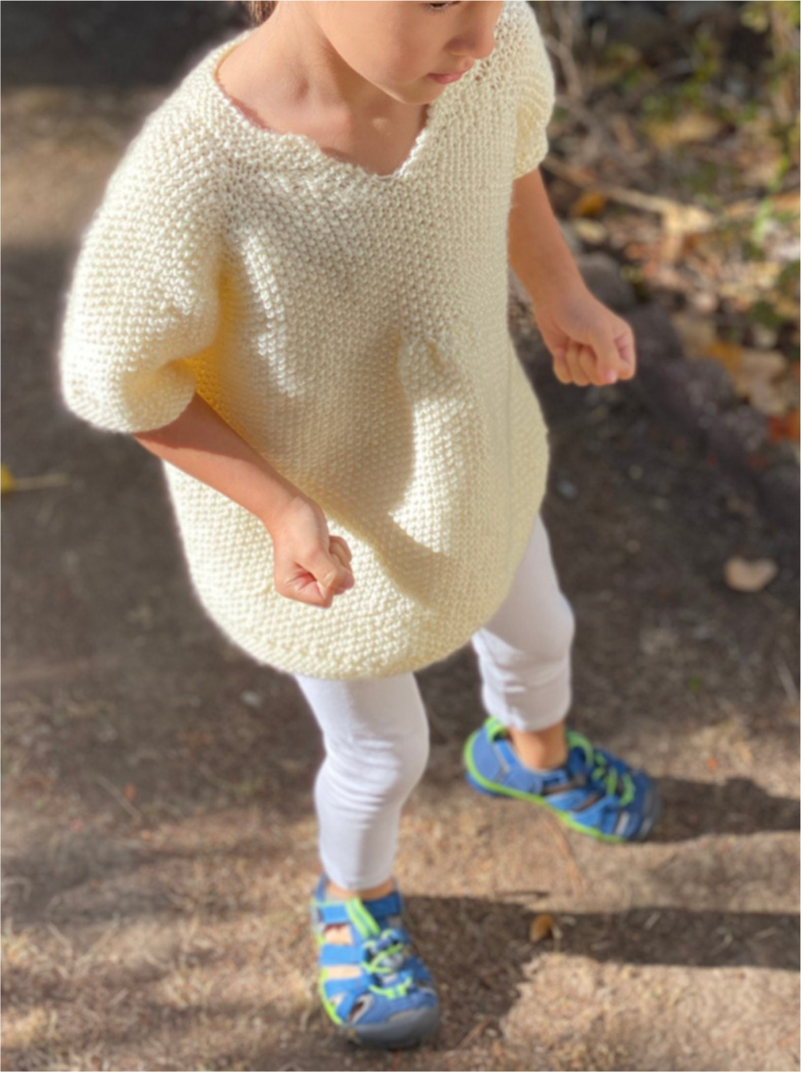ASSISI Seed Stitch Pullover Sweater Pattern, Girls' Sizes 4-8 - Etsy