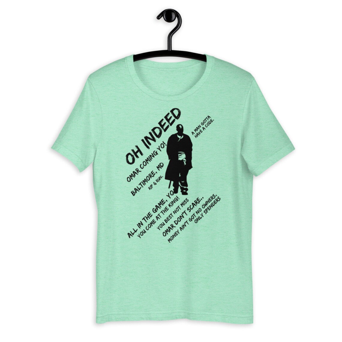 The Wire T Shirt Omar Little Shirt Omar Coming T Shirt the | Etsy UK