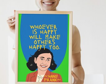 Anne Frank Quote Poster - Etsy