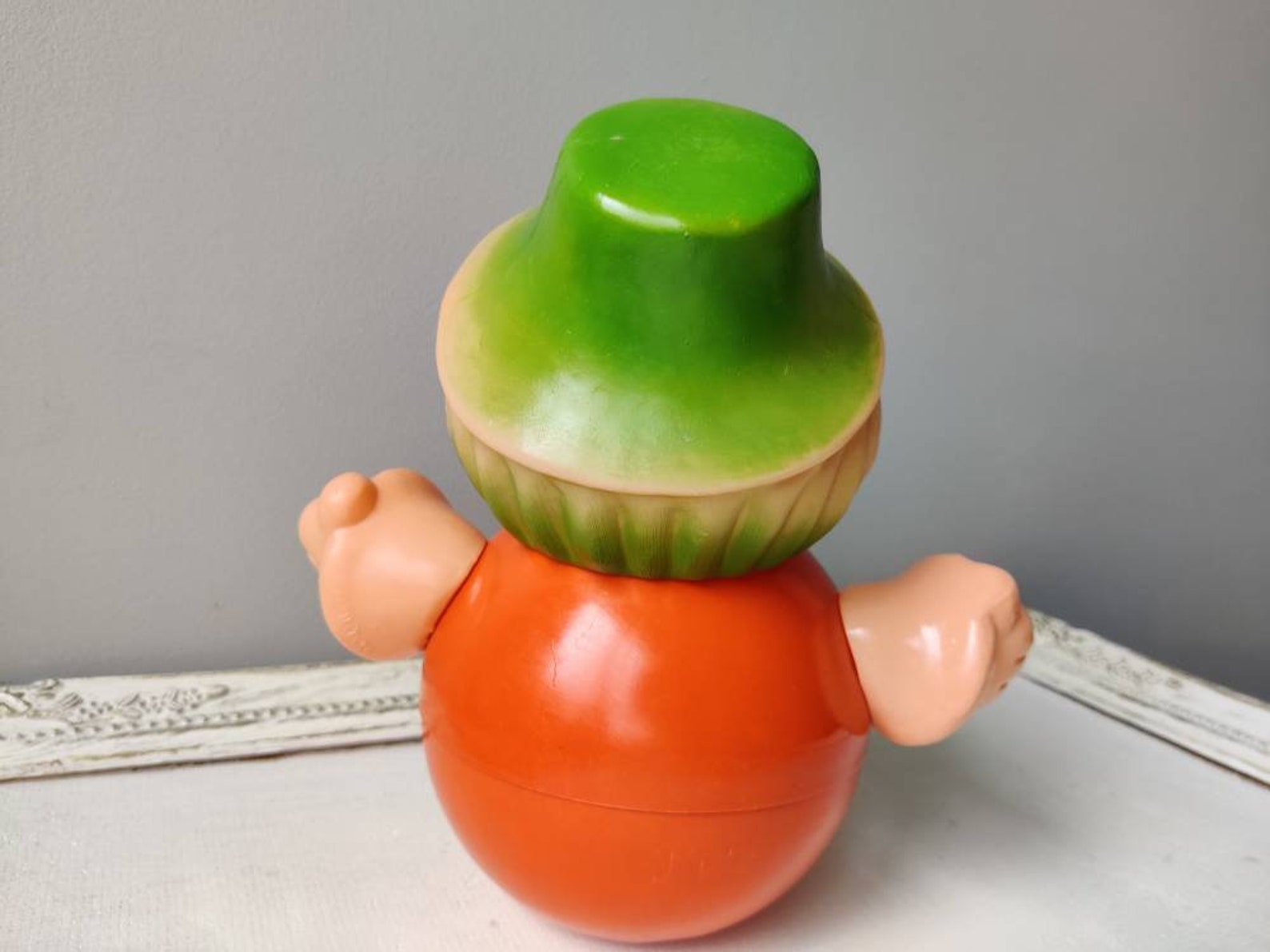 Very Rare Large Roly-poly Toy, Soviet Russian, Celluloid Plastic Doll ...