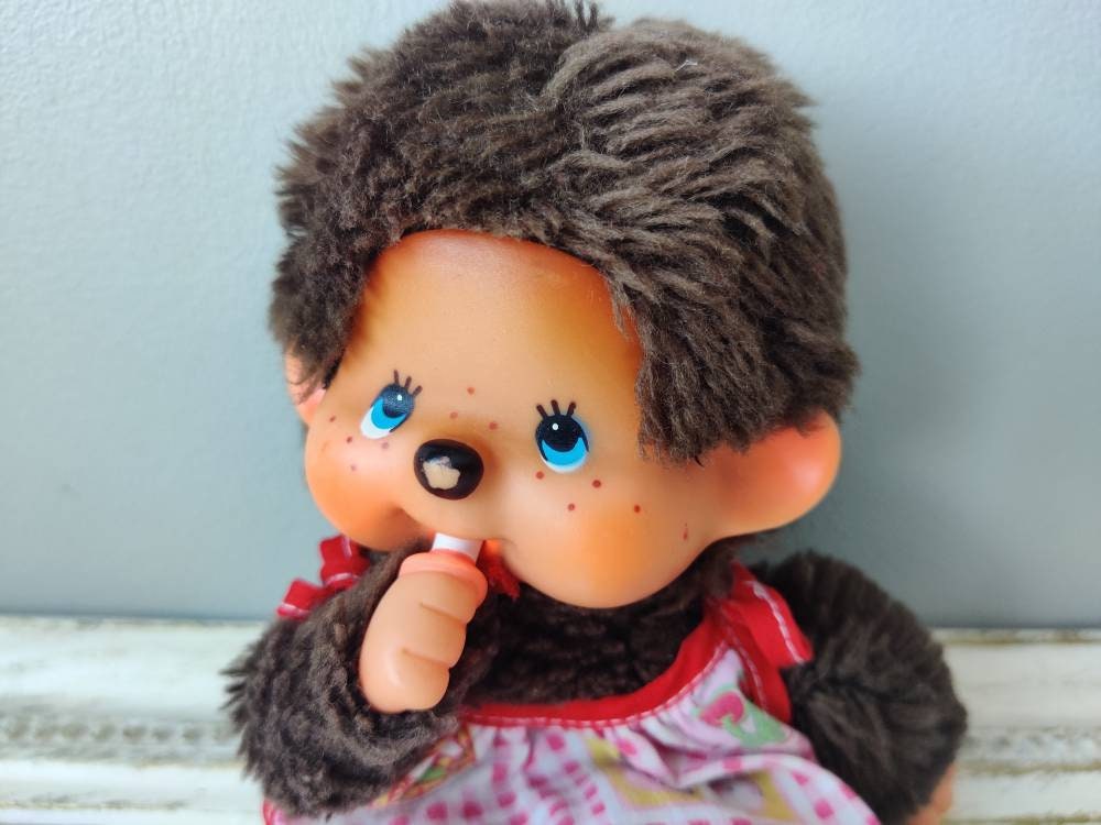 Monchhichi Doll, Futagonomomonchhichi, Vintage, 1974, Made in Japan ...