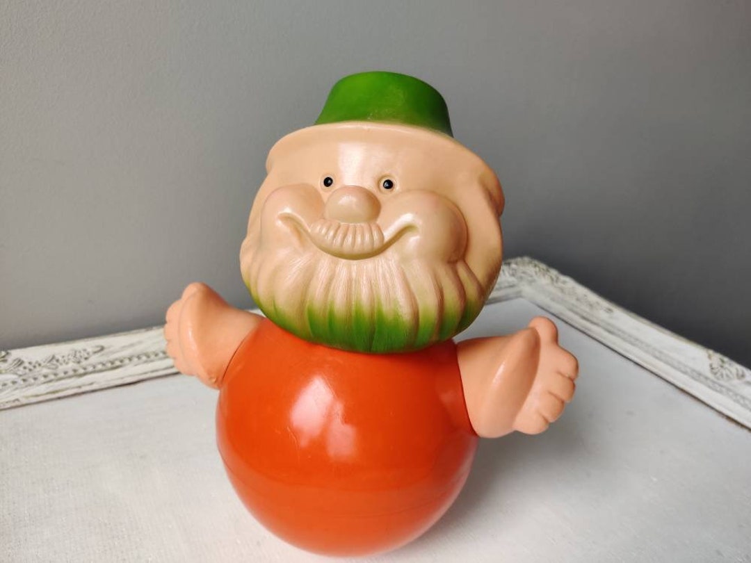 Very Rare Large Roly-poly Toy, Soviet Russian, Celluloid Plastic Doll ...